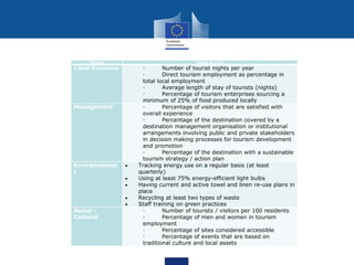 ETIS European Tourism Indicators System - Cinzia De Marzo | PPTX