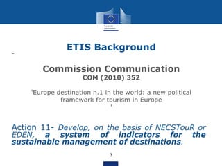 ETIS European Tourism Indicators System - Cinzia De Marzo | PPTX