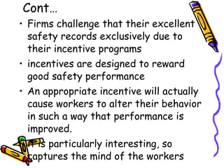 safety incentive | PPT