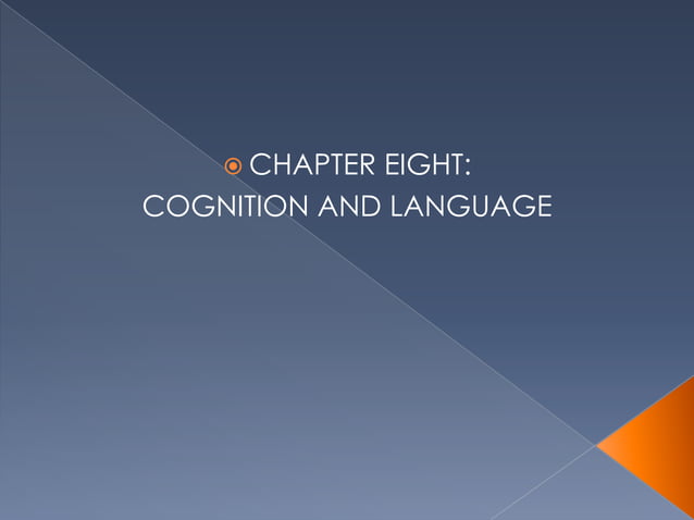 08 cognition & language | PPT