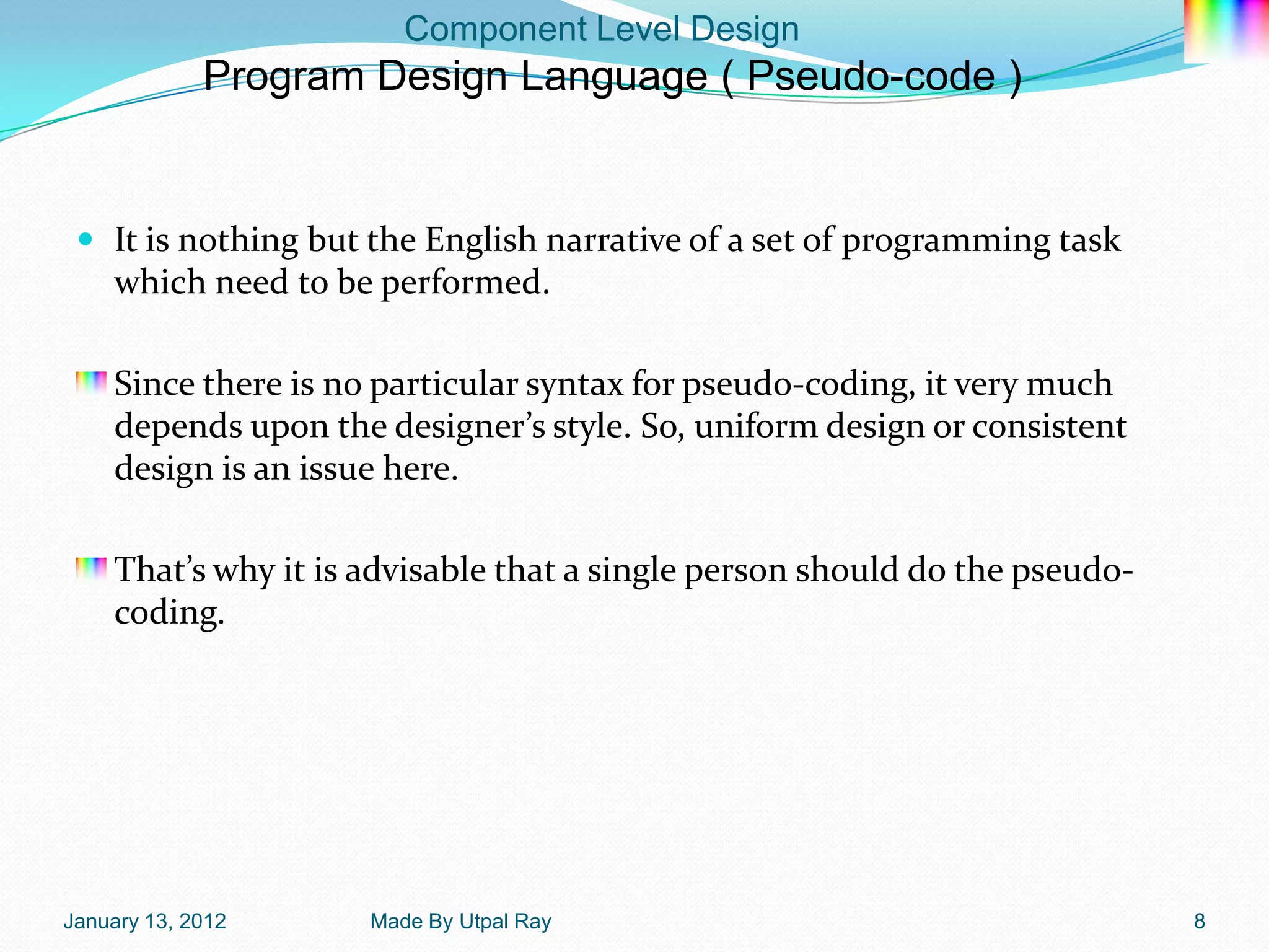 08 component level_design | PPT