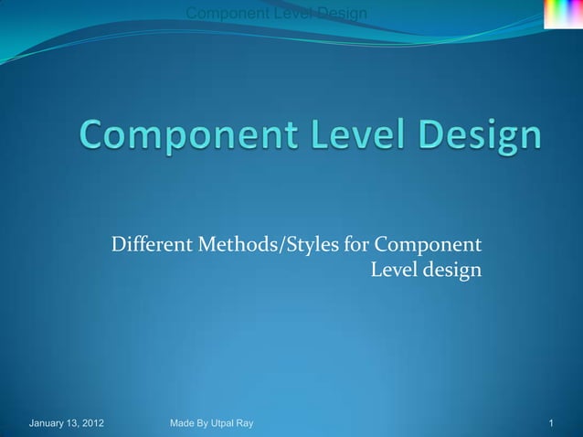 08 component level_design | PPT