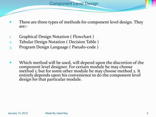 08 component level_design | PPT