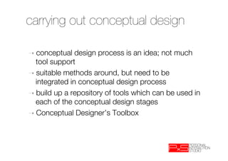 EPFL - PxS, week 8 - conceptual design | PDF