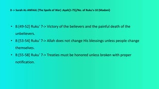 08 contents of surah al anfaal | PPT
