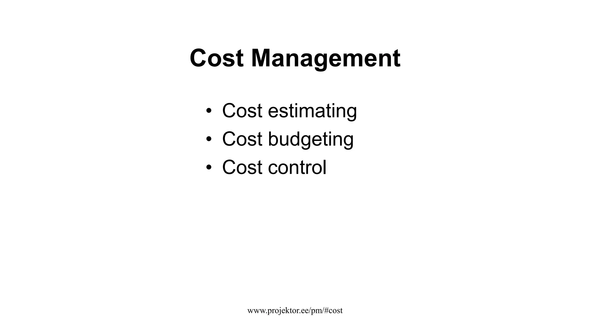 Project Cost Management | PPTX