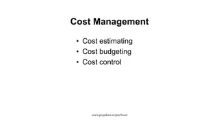 Project Cost Management | PPTX