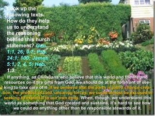 08 creation care | PPT