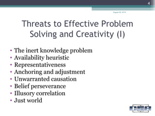 08 creativity problem solving | PPT