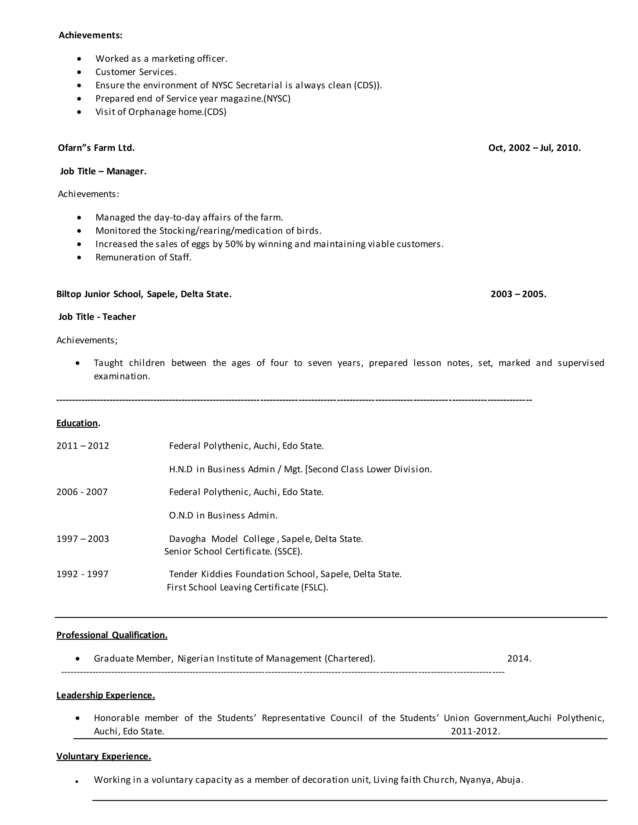 MARIAN UGOLO CV (3) | PDF