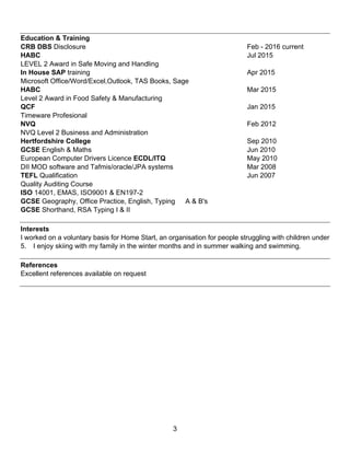 SUSAN NOLAN CV MARCH 2016 | PDF