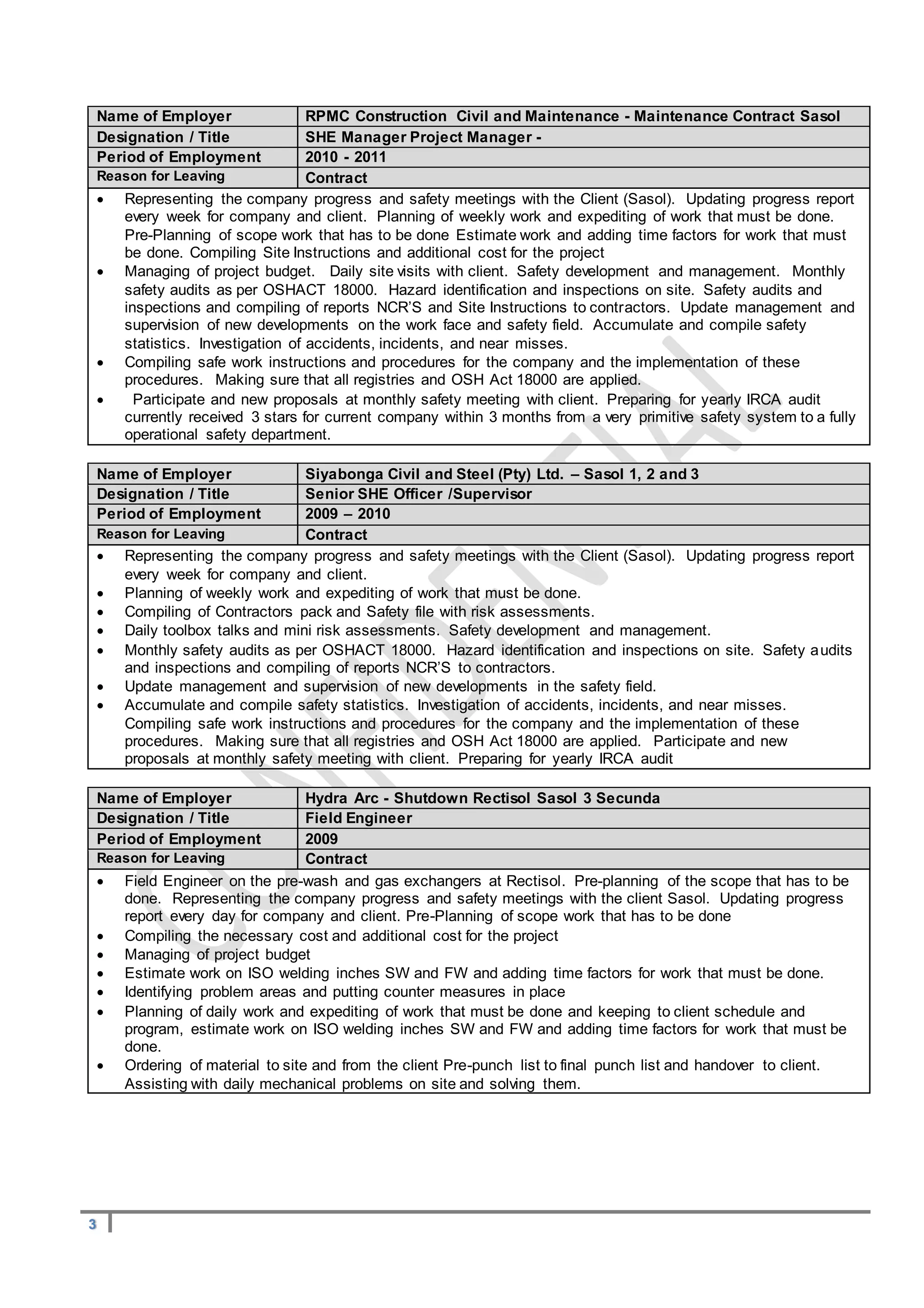 HENDRIK JOHANNES KRUGER cv | DOCX