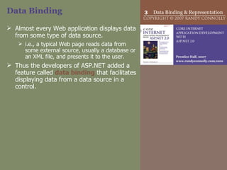 ASP.NET 08 - Data Binding And Representation | PPT