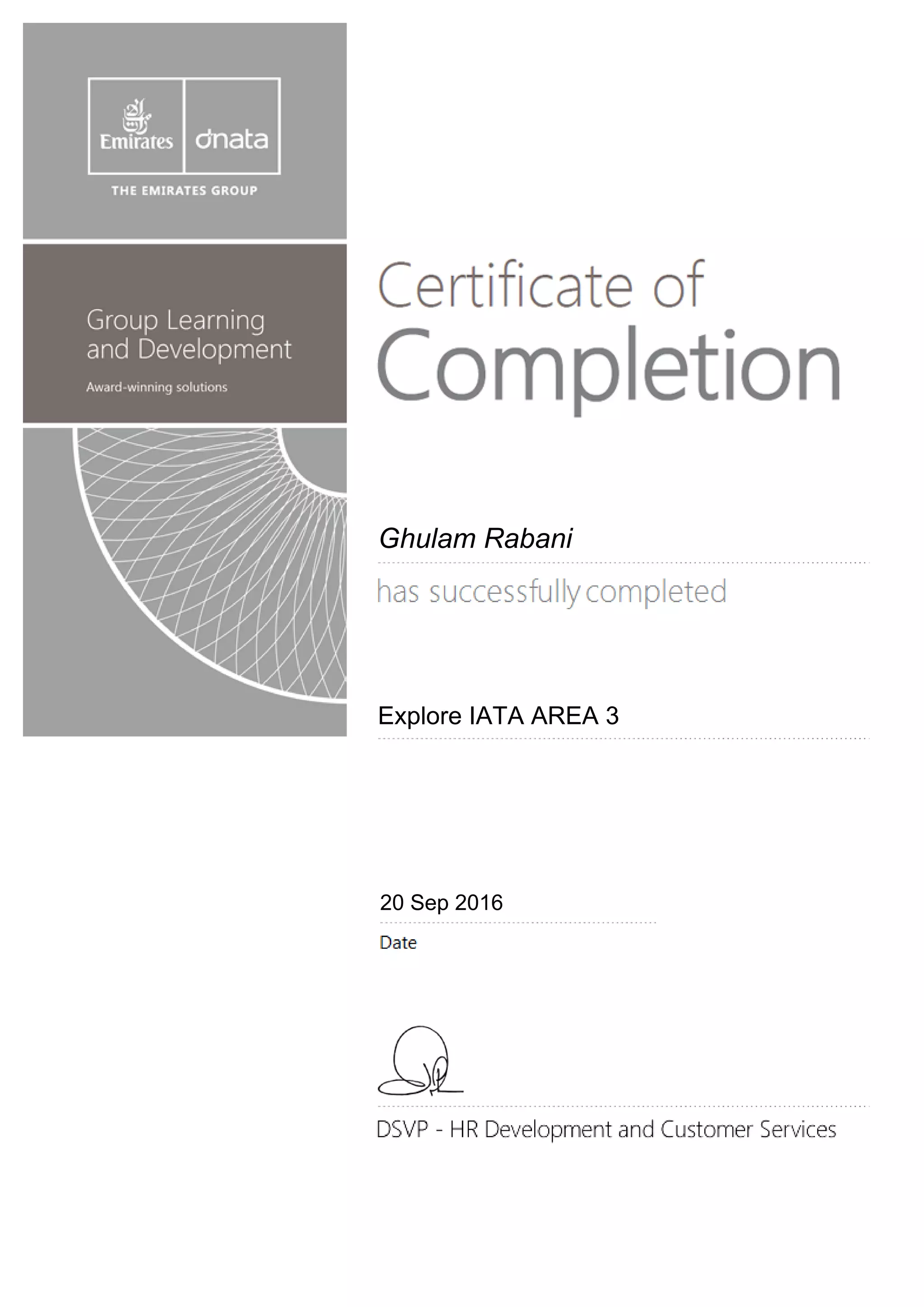 Explore IATA AREA 3 | PDF