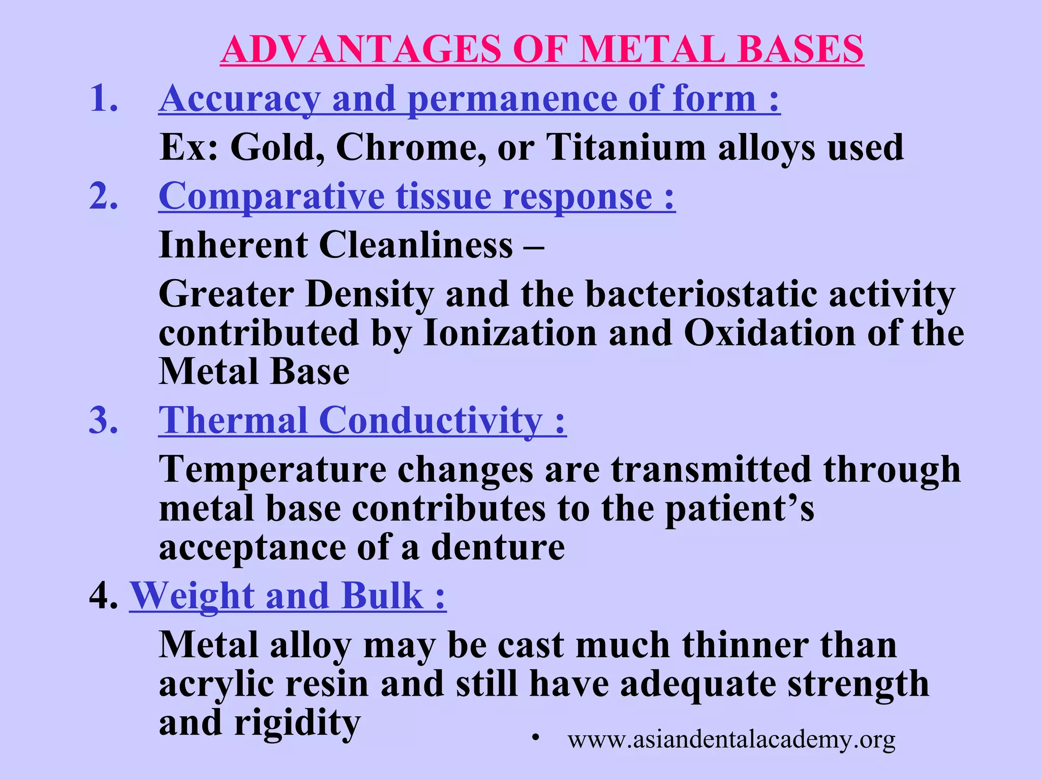 Denture base considerations in removable partial denture /RPD | PPT