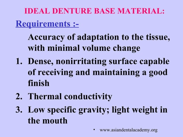 Denture base considerations in removable partial denture /RPD | PPT