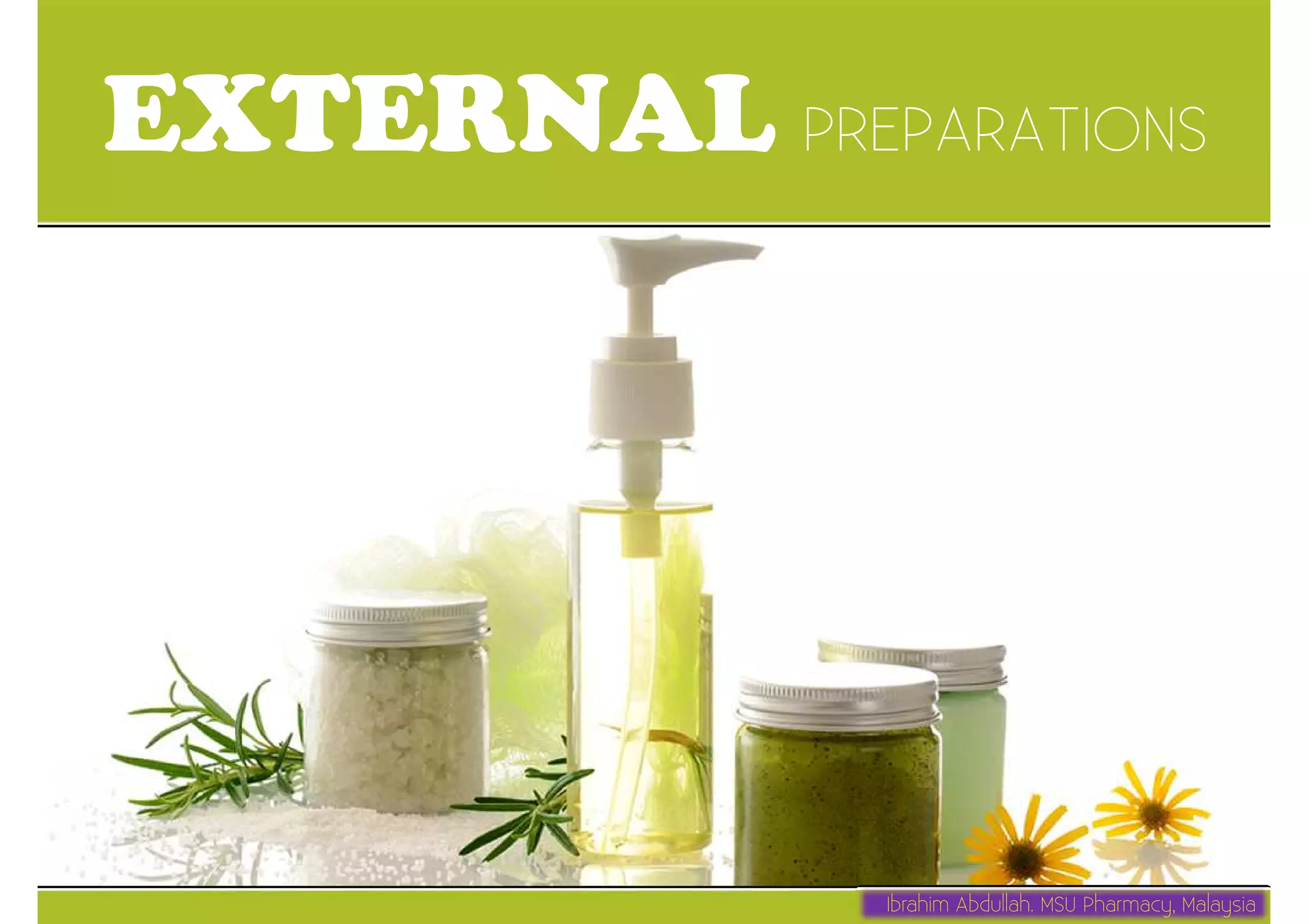 Dosage form - external preparations | PDF