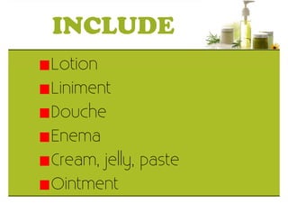 Dosage form - external preparations | PDF