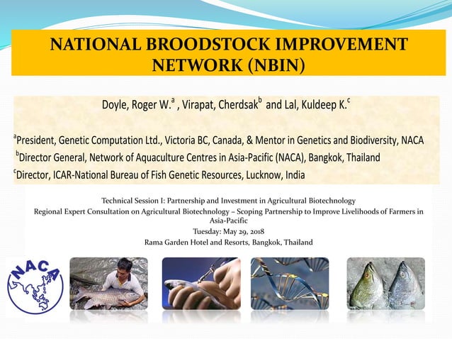 National Broodstock Improvement Network (NBIN) | PPT