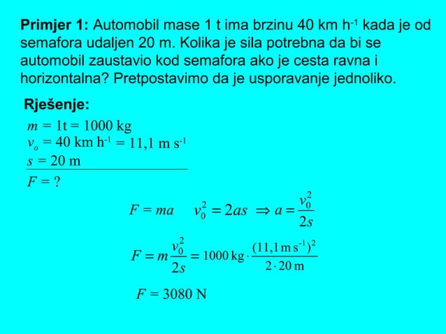 drugi njutnov zakon | PPT