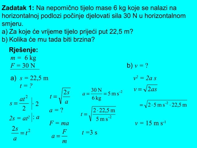 drugi njutnov zakon | PPT