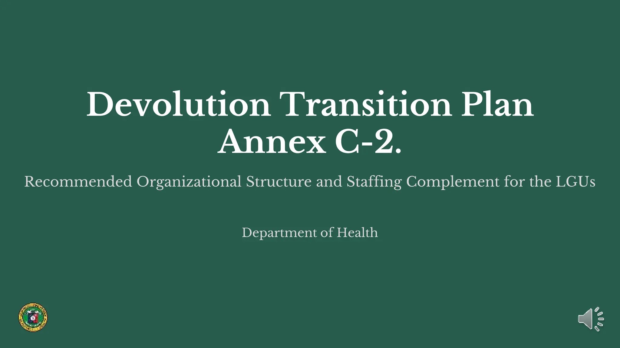 08 DTP Annex C2 - Recommended Org Structure and Staffing for LGUs with ...