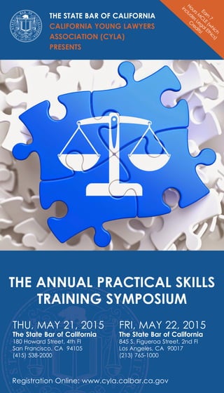 cyla_2015-practical-skills-symposium | PDF | Legal Services Industry ...