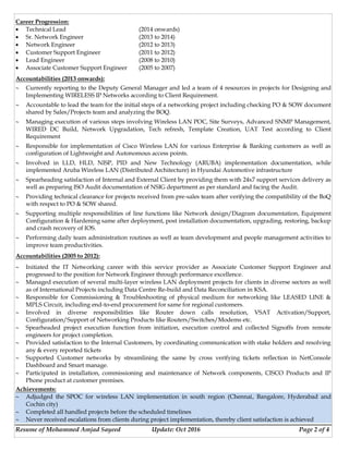 Resume | PDF | Computer Networking | Computing