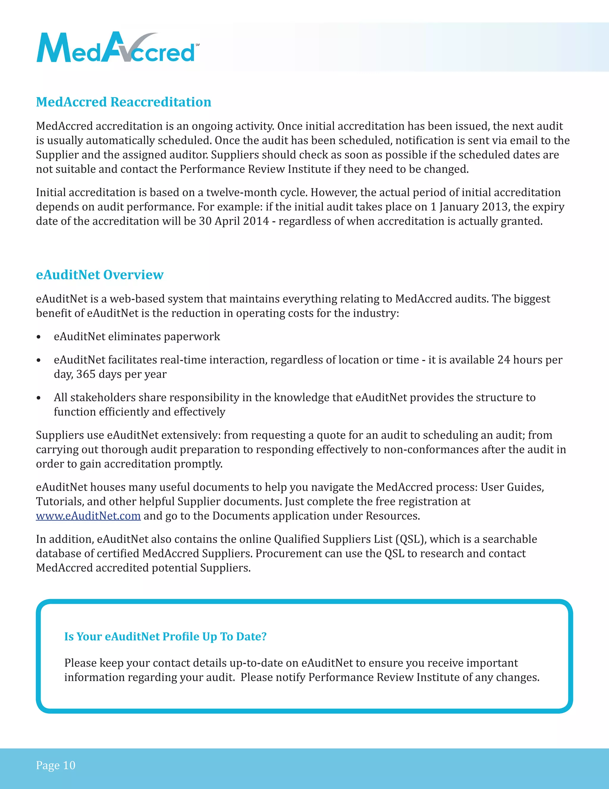 MedAccred Welcome Pack V13 160920 | PDF