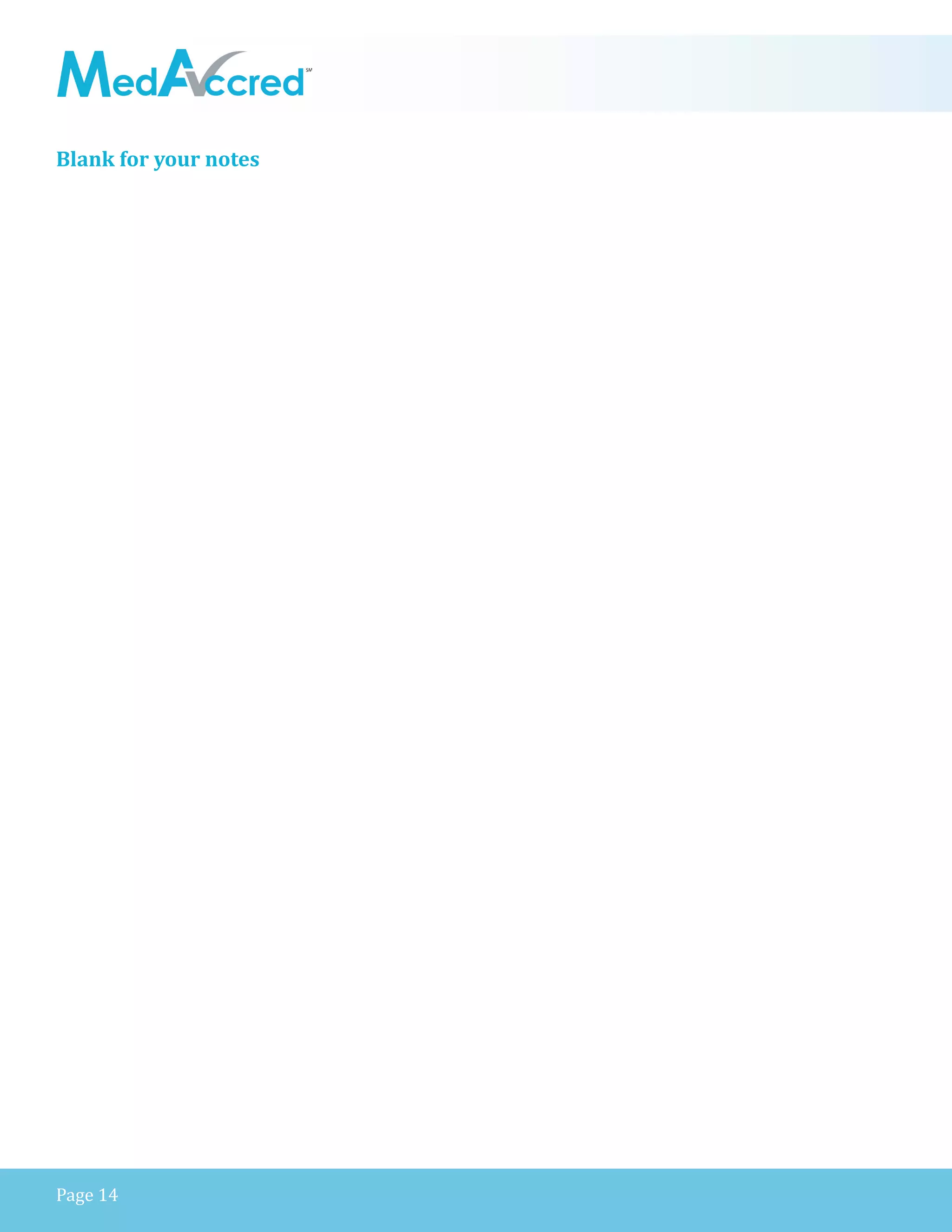 MedAccred Welcome Pack V13 160920 | PDF