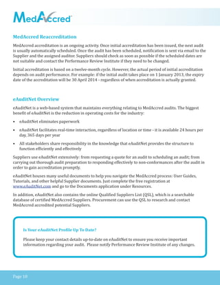 MedAccred Welcome Pack V13 160920 | PDF