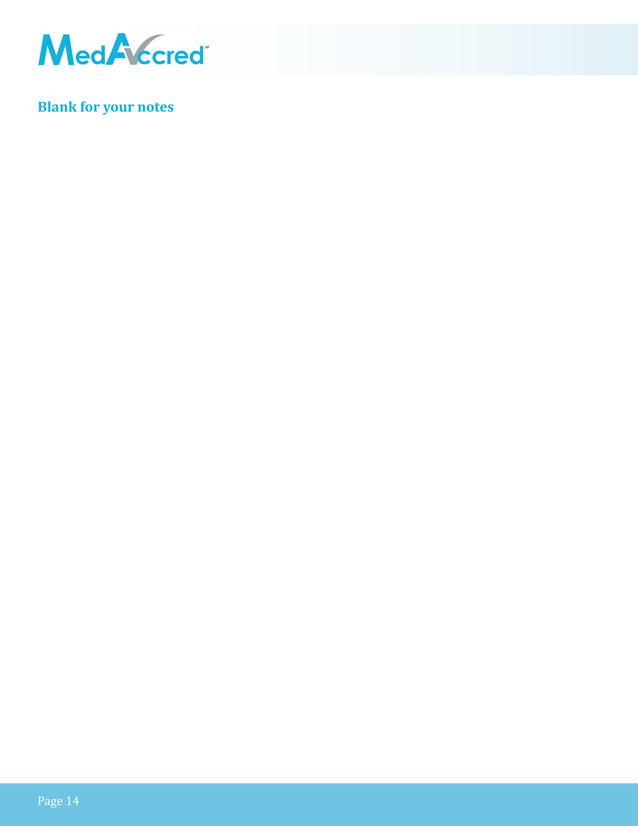 MedAccred Welcome Pack V13 160920 | PDF