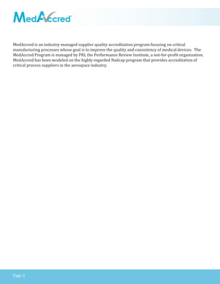 MedAccred Welcome Pack V13 160920 | PDF