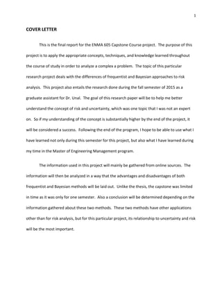 ENMA605-Final Draft Project(TurnedIn) | PDF | Business | Business and ...