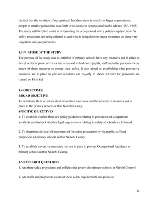 FIRST AID RESEARCH PROJECT | PDF