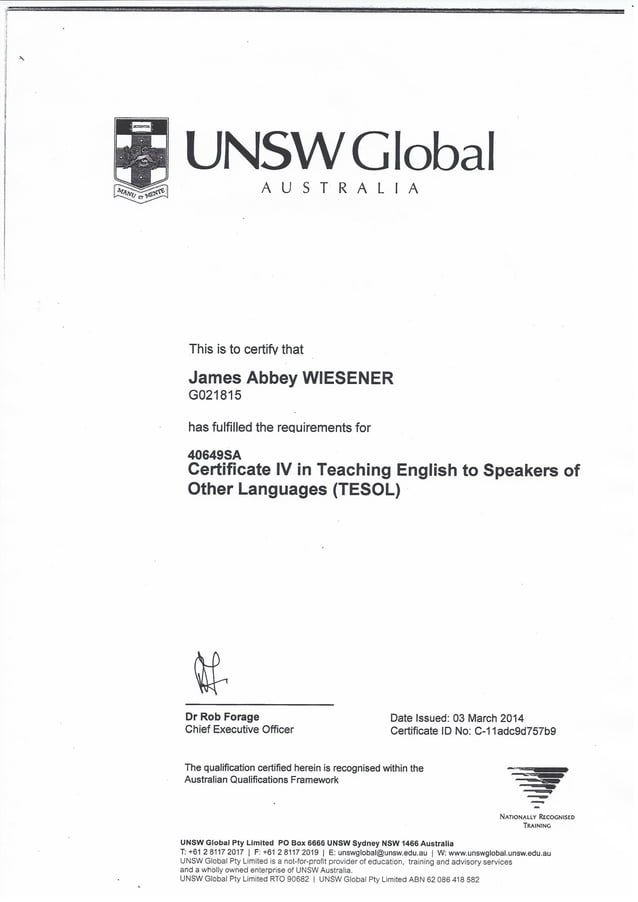 Cert IV TESOL | PDF