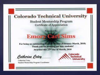 CTU Volunteer Certificates | PPTX
