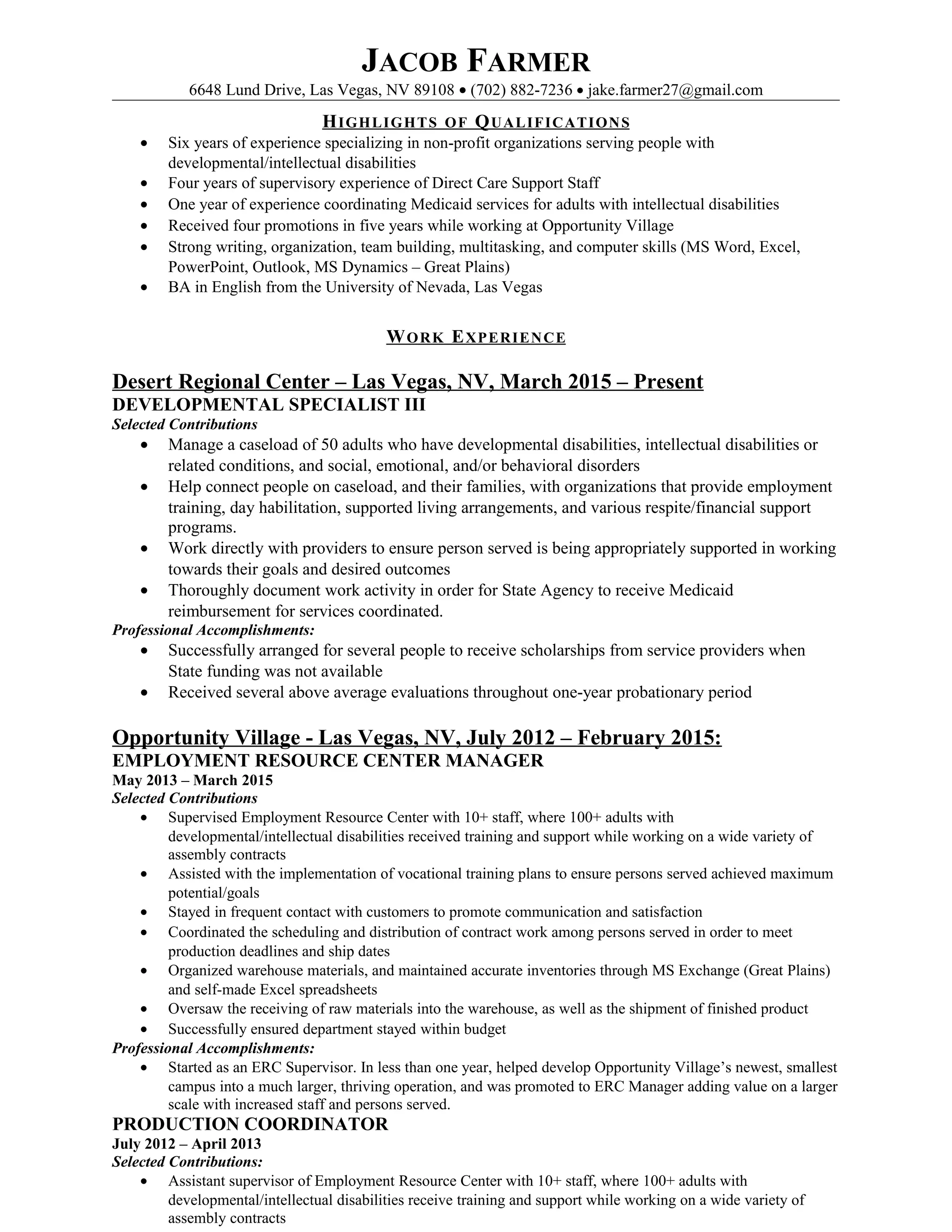 JacobFarmerResume | DOC
