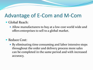 Electronic and mobile commerce | PPT