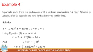 08 Equations of Motion (Updated).pdf presentation | PDF