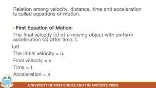 08 Equations of Motion (Updated).pdf presentation | PDF