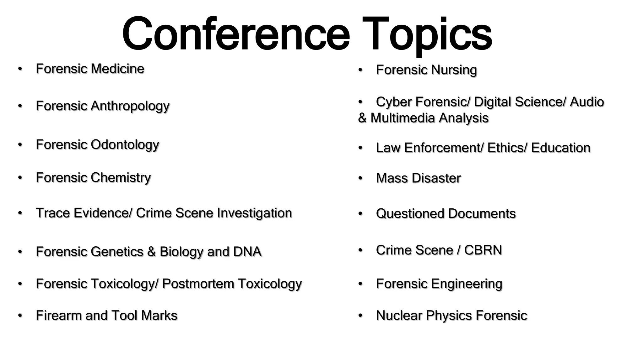 Emirates Forensic Presentation | PPTX