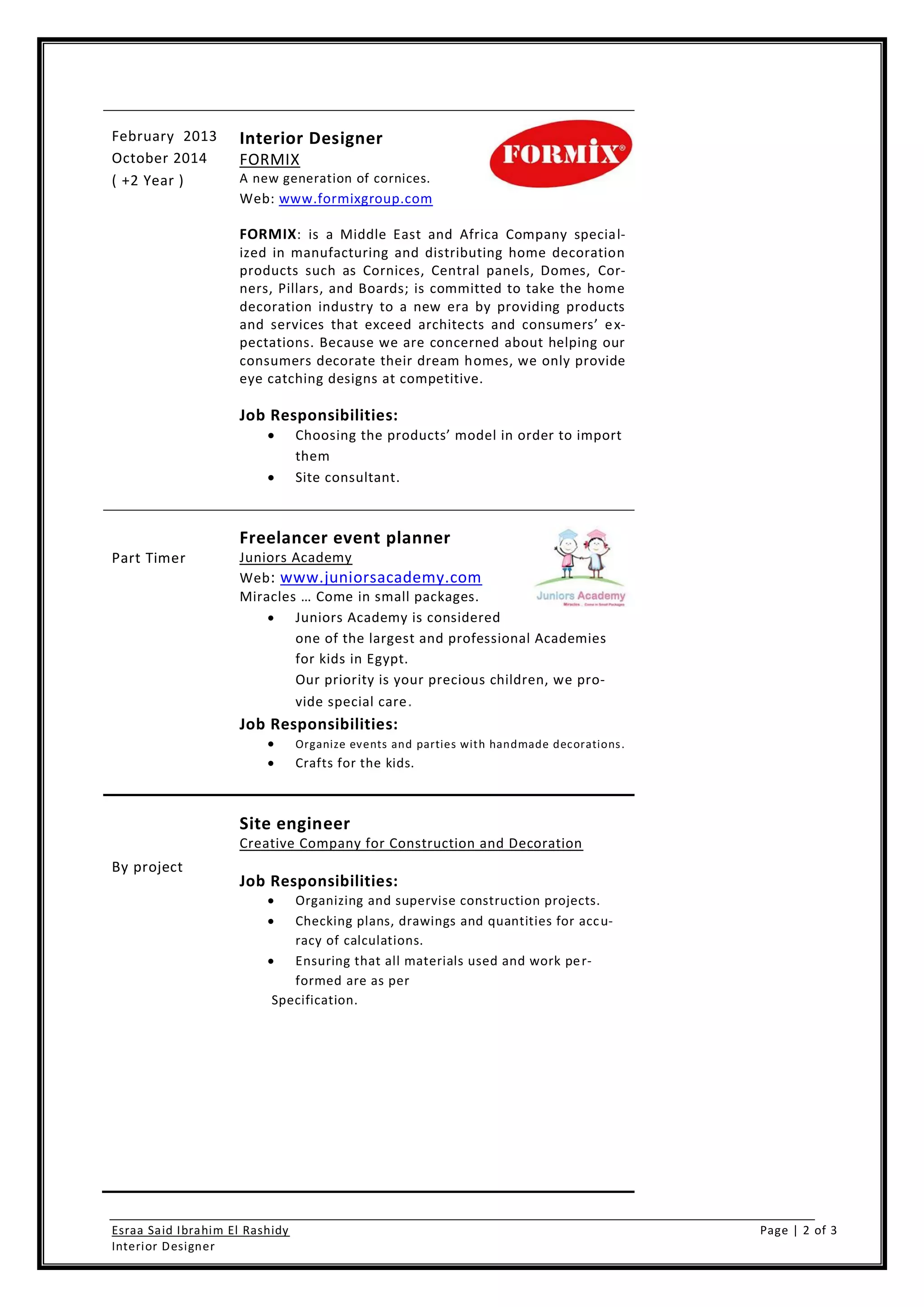 Esraa El Rashedy C.V | PDF