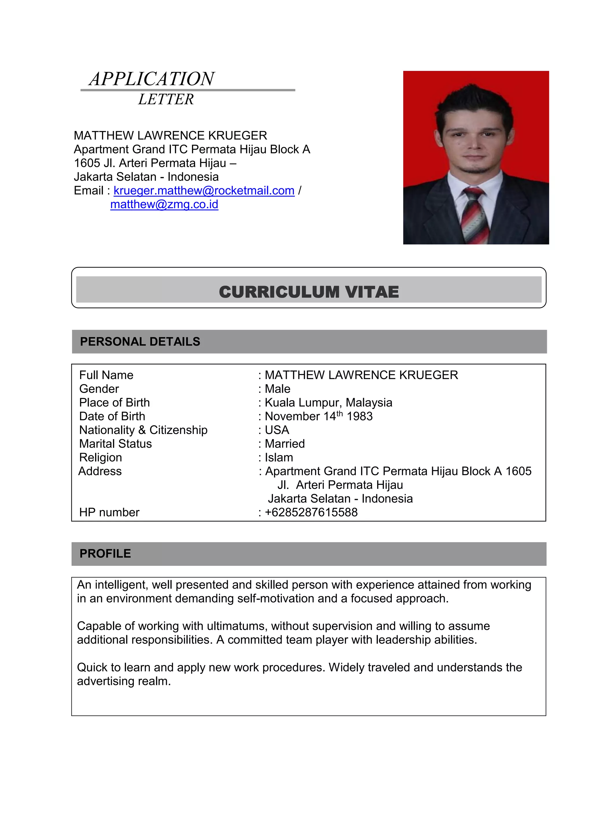 CV MATT-newDec2016- | PDF