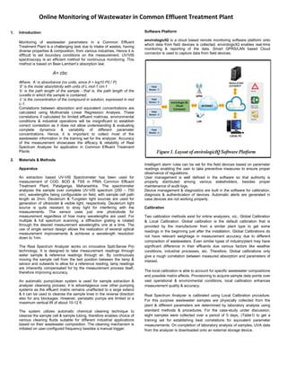 Online Monitoring of Wastewater in Common Effluent Treatment Plant using UV-VIS ...
