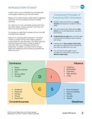 JosephManriquezDiscAssessment | PDF | Dating | Family and Relationships