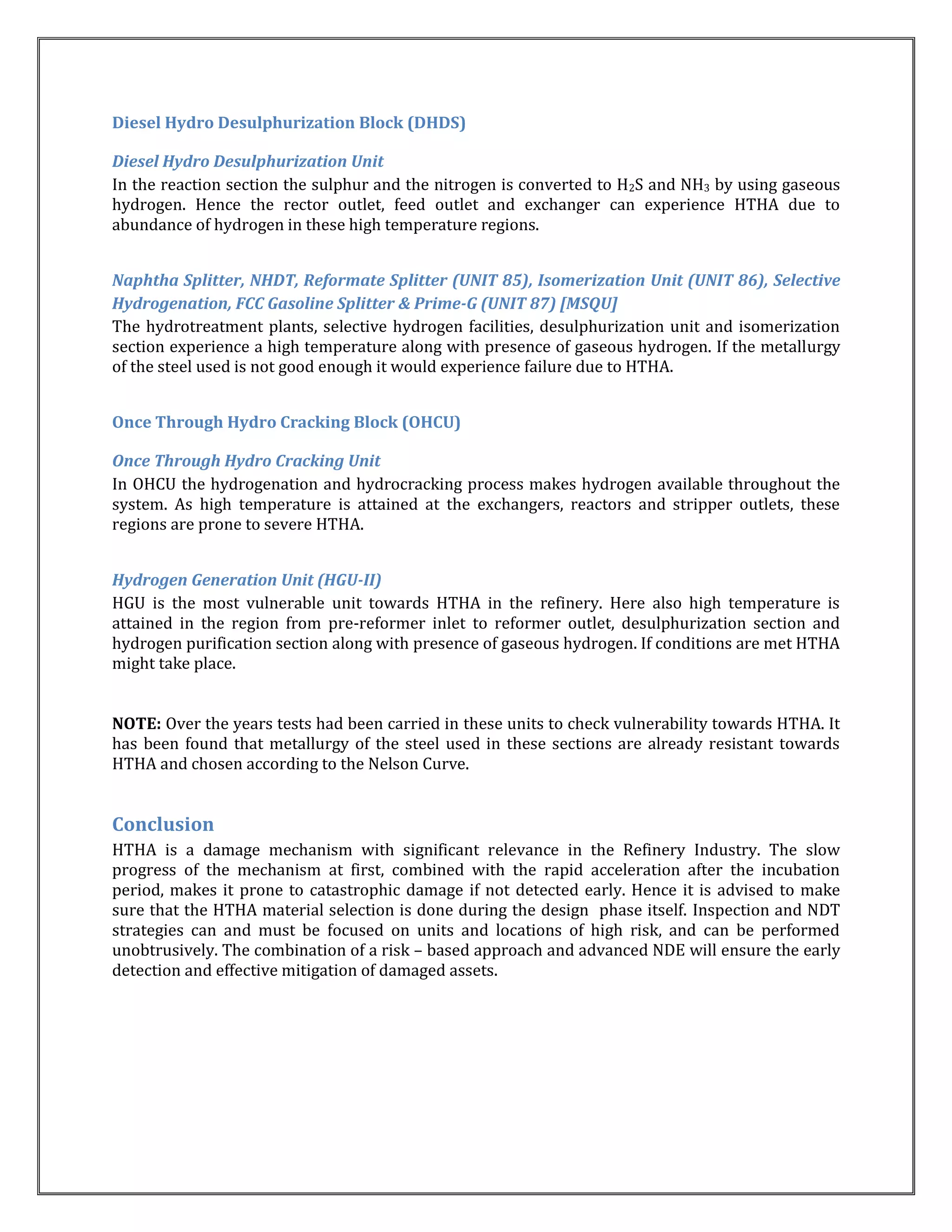 HTHA Report IOCL_publish | PDF