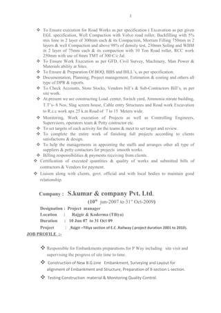 Arun C.V (Civil) (1) | DOC | Civil Engineering Industry | Industries