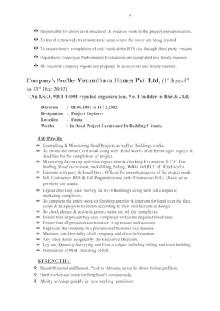 Arun C.V (Civil) (1) | DOC | Civil Engineering Industry | Industries