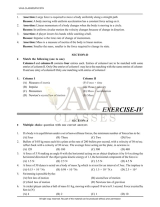 Force & Laws of Motion Class 9 Science Chapter- NCERT PDF Download | PDF